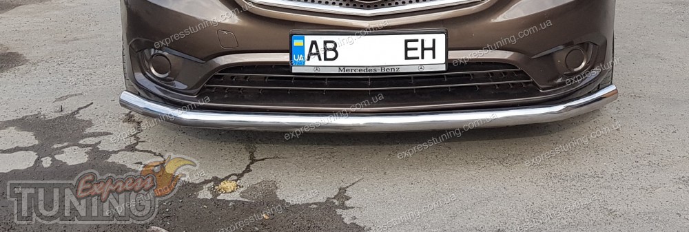 Защита на передний бампер Фольксваген Тигуан 2 одинарная Erkul ...