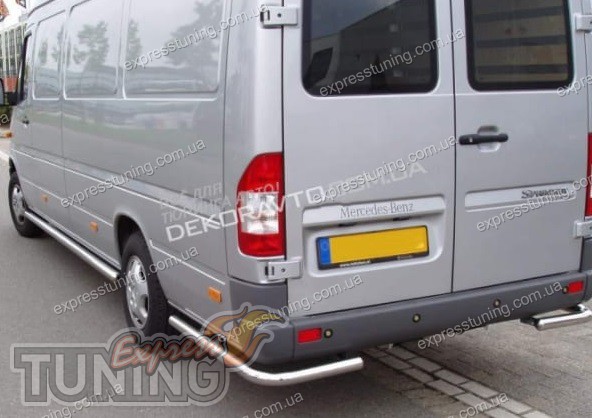 Защитные уголки заднего бампра Mercedes Sprinter W905 Erkul | Интернет ...