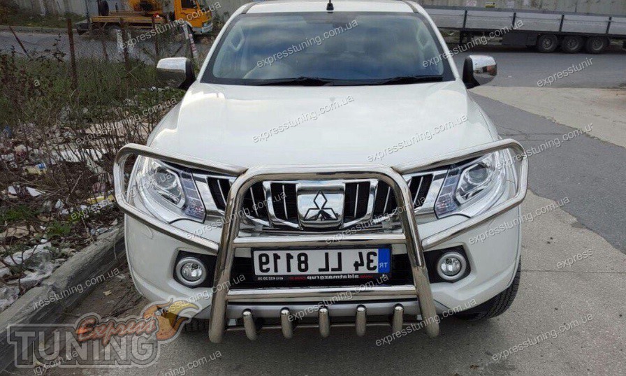 Кенгурятник на Fiat FullBack высокий с защитой фар - Купить защитные ...