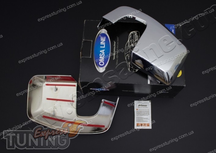 Хром накладки на зеркала Форд Транзит Кастом (хромированные накладки на ...