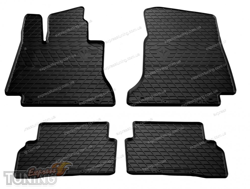 Резиновые коврики Mercedes W205 комплект 4шт - Купить резиновые коврики ...